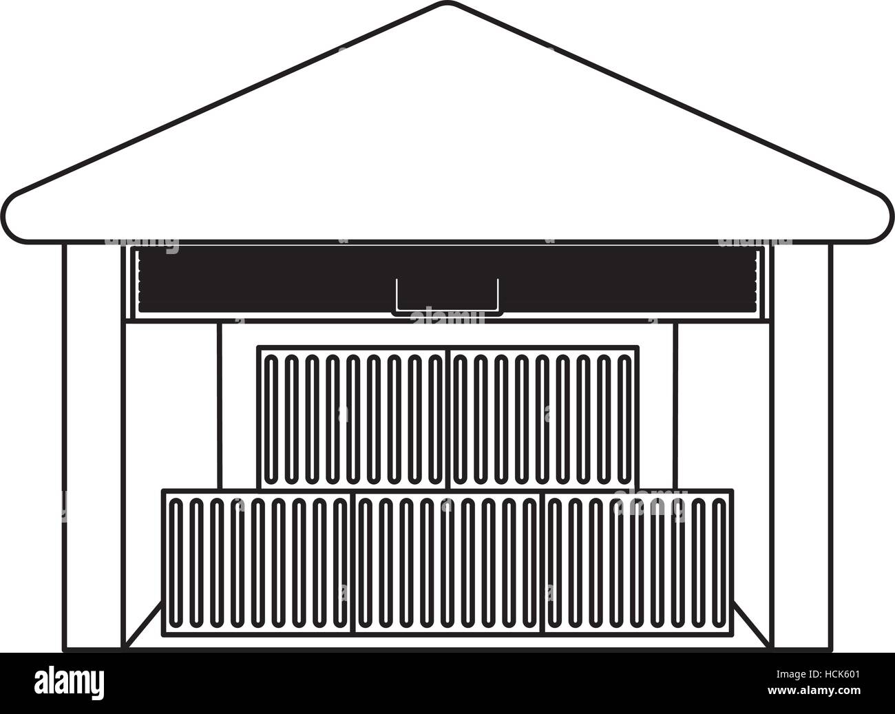 Storehouse delivery building Stock Vector Image & Art - Alamy