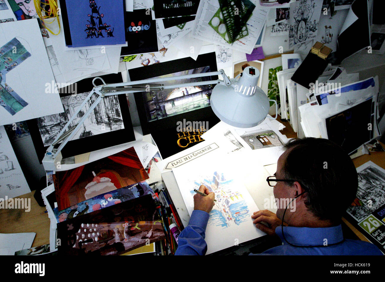 RATATOUILLE, production designer Harley Jessup, on set, 2007. ©Walt ...