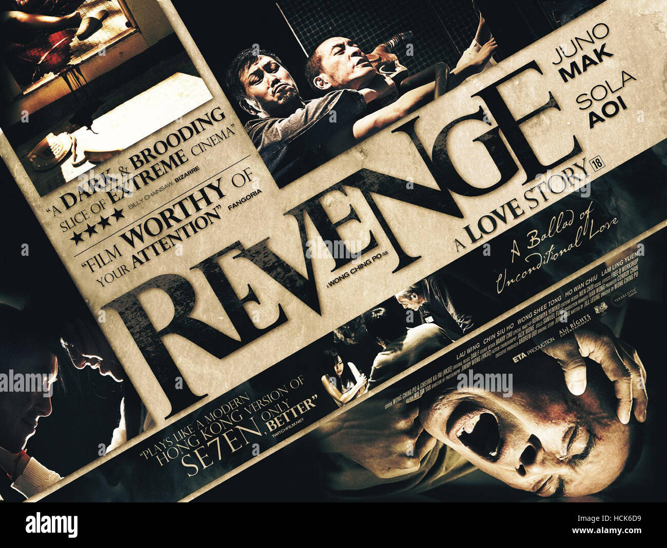 REVENGE: A LOVE STORY, (aka FUK SAU CHE CHI SEI), British poster art ...