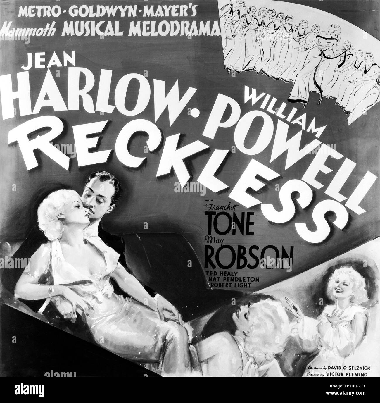 RECKLESS, Jean Harlow, William Powell, 1935 Stock Photo - Alamy
