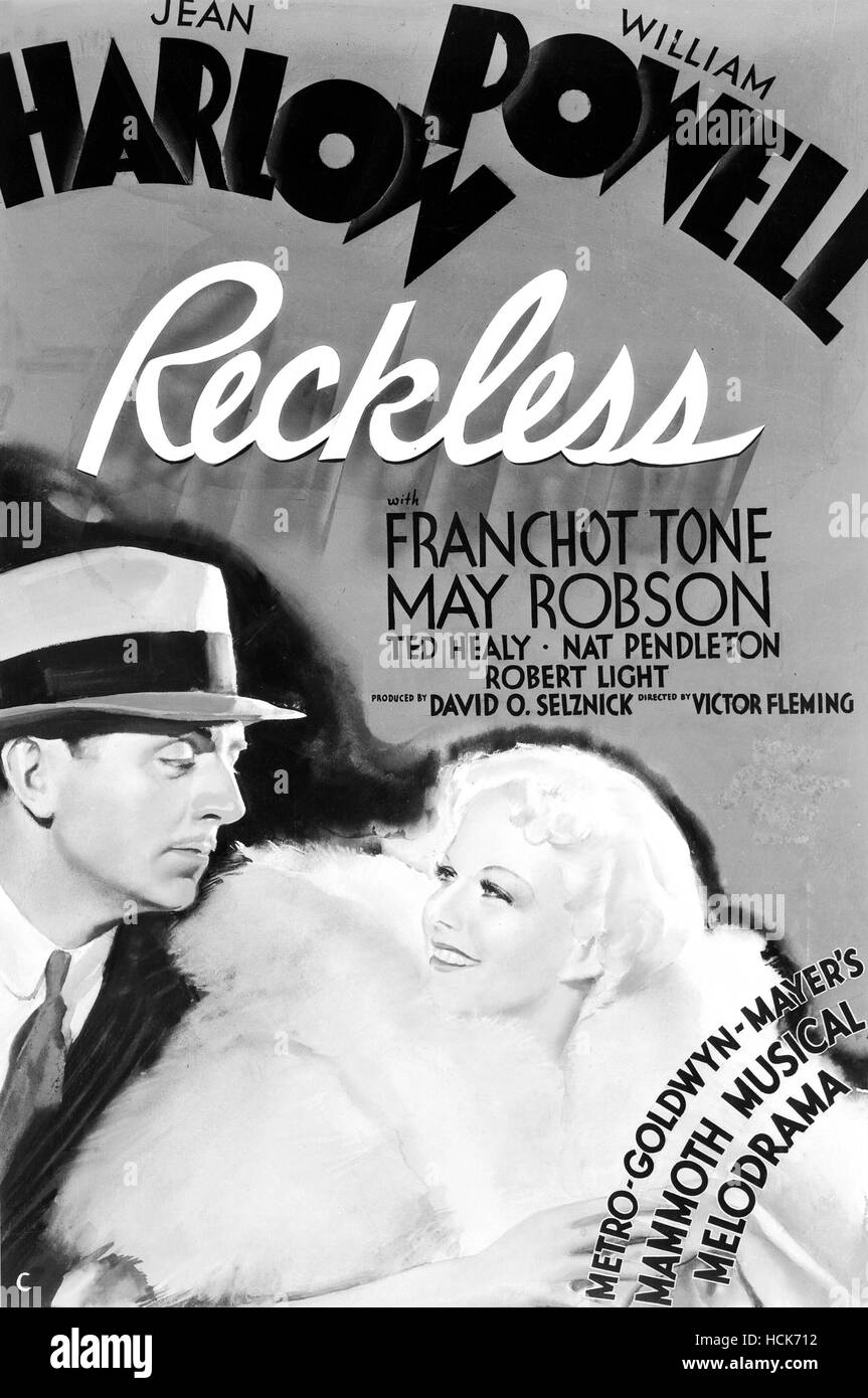 RECKLESS, William Powell, Jean Harlow, 1935 Stock Photo - Alamy