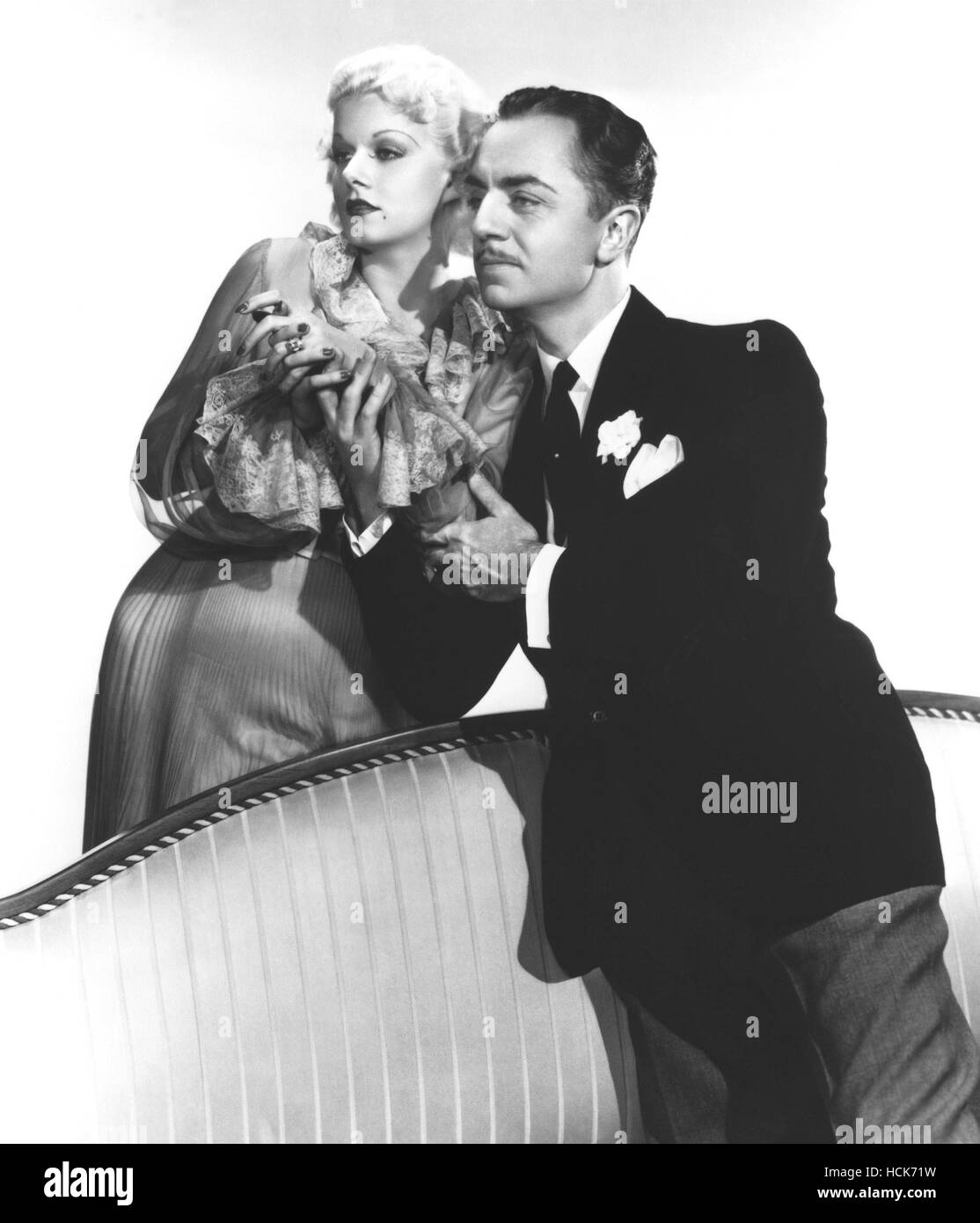 RECKLESS, from left: Jean Harlow, William Powell, 1935 Stock Photo - Alamy