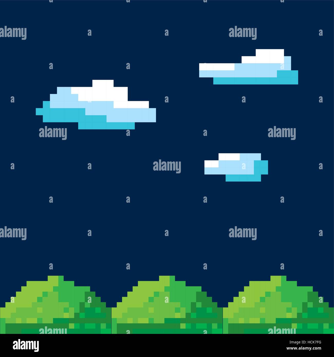 game scene pixelated background vector illustration design Stock Vector ...