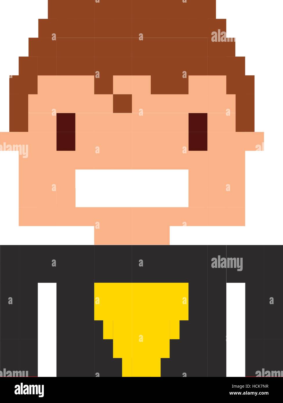 Cartoon Illustration Super Computer Hero High Resolution Stock ...