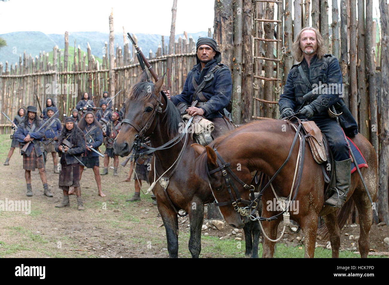 RIVER QUEEN, Mark Ruka (second from right), Anton Lesser (far right ...
