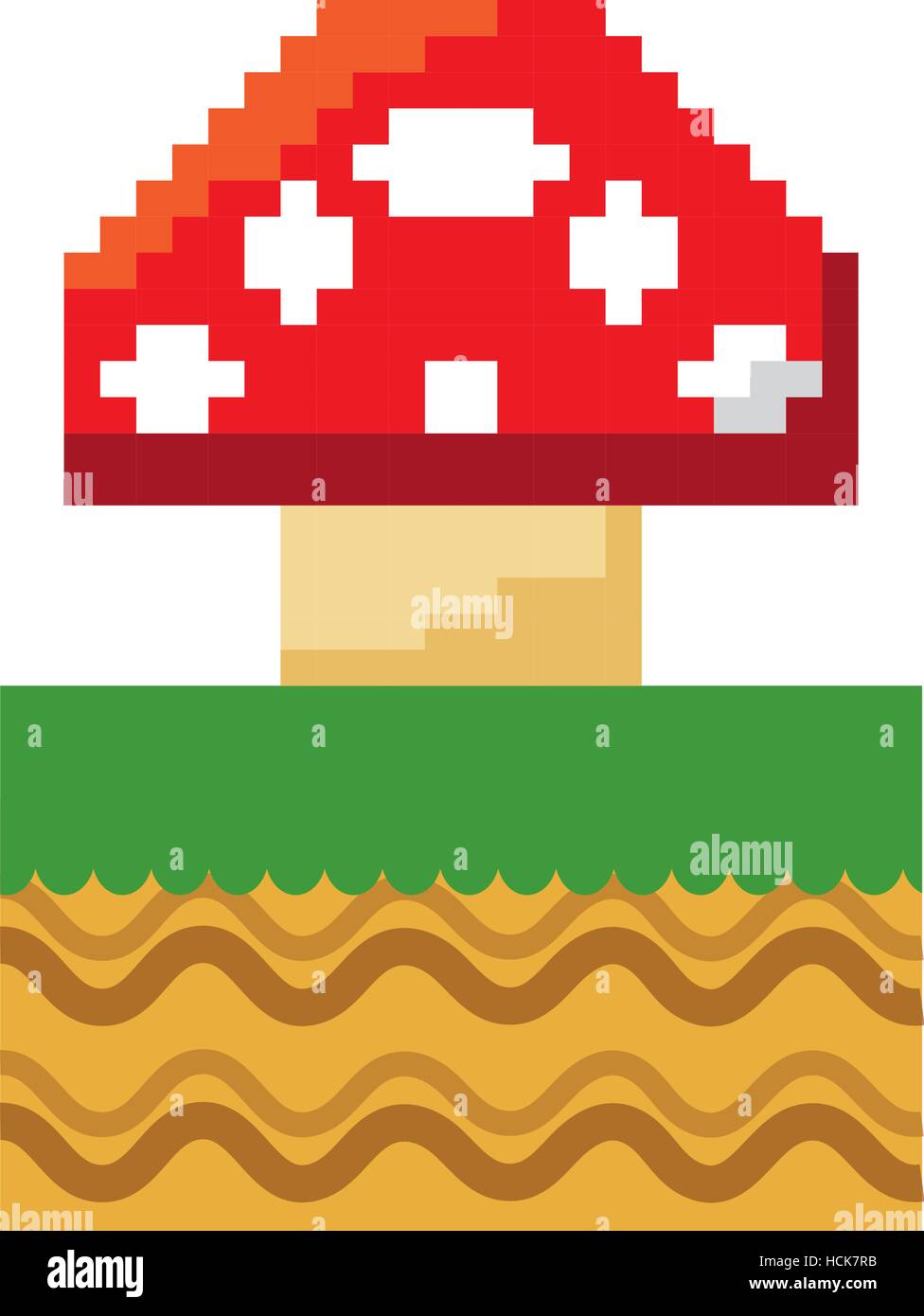 fongus game pixelated icon vector illustration design Stock Vector ...