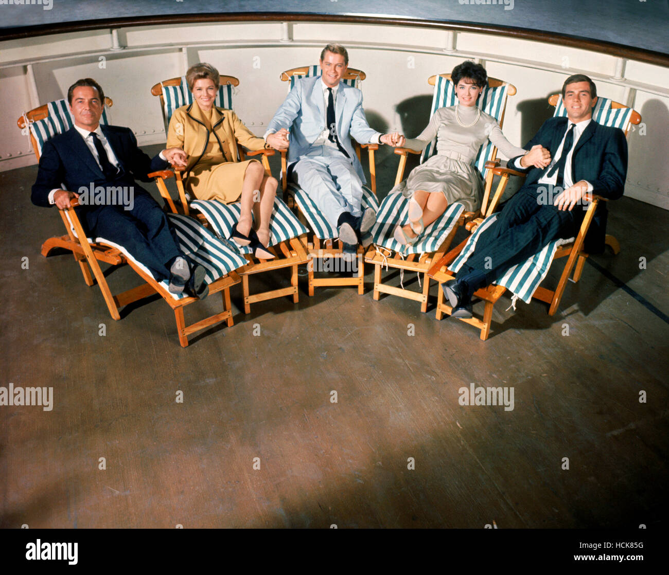 ROME ADVENTURE, from left: Rossano Brazzi, Angie Dickinson, Troy ...