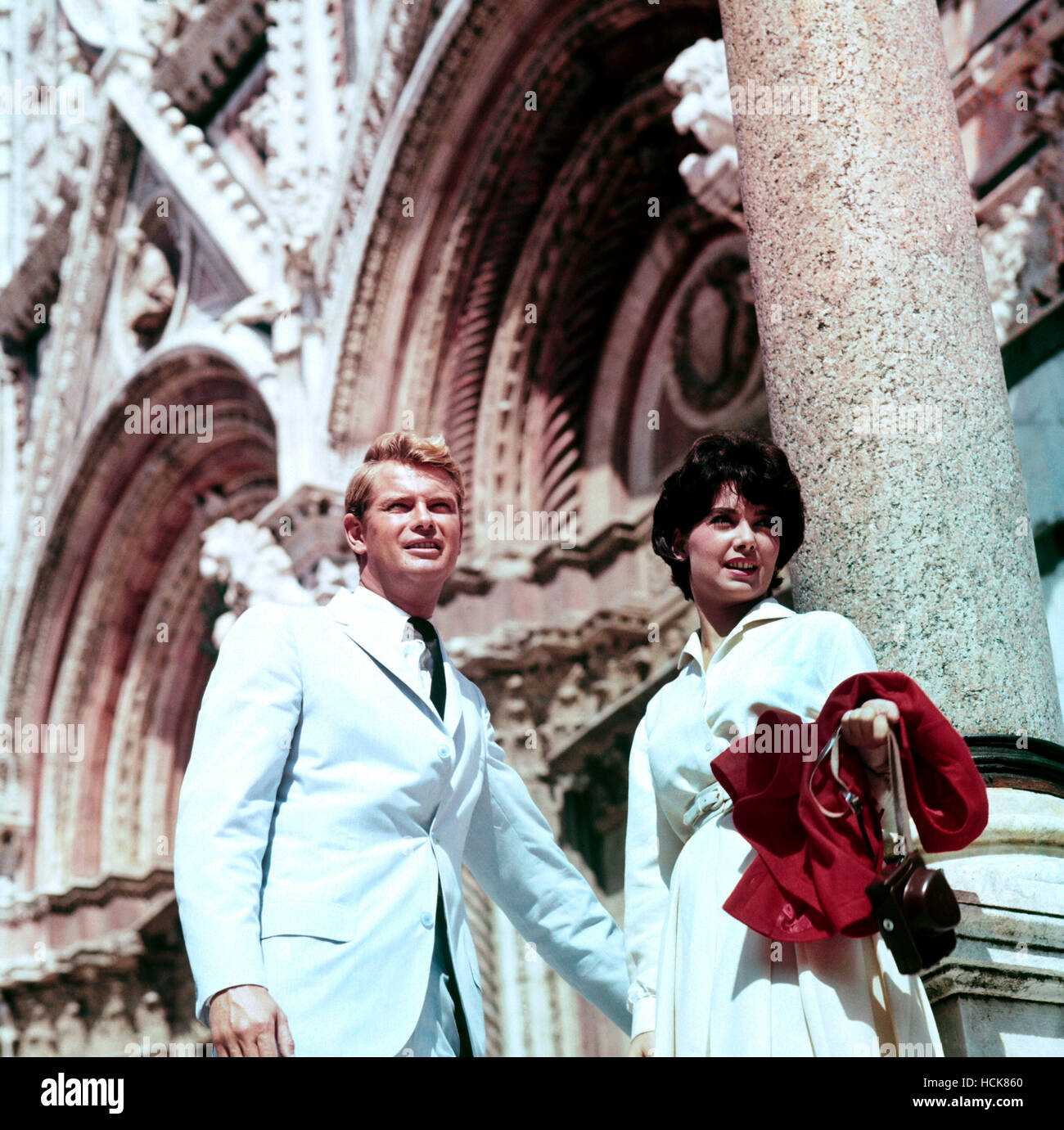 ROME ADVENTURE, from left: Troy Donahue, Suzanne Pleshette, 1962 Stock ...