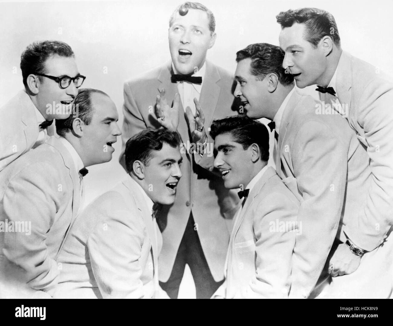 ROCK AROUND THE CLOCK, Bill Haley (facing front) and the Comets, 1956 ...