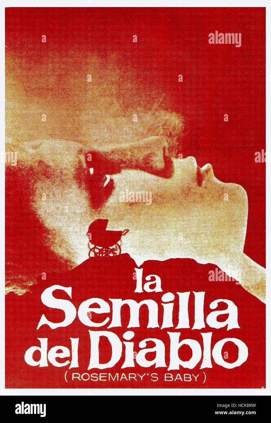 ROSEMARY'S BABY, (aka LA SEMILLA DEL DIABLO), Spanish poster art, Mia ...