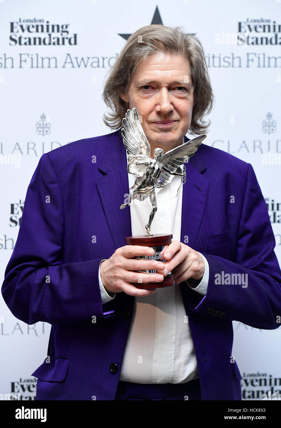 Guy Hibbert with his award for Best Screenplay for Eye in the Sky at ...