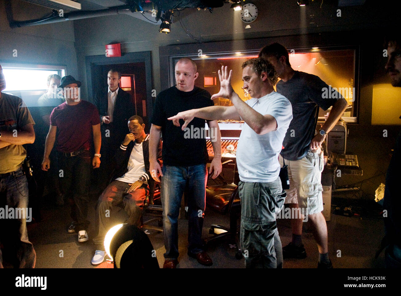 ROCKNROLLA, from left: Jeremy Piven (wearing hat), Mark Strong ...