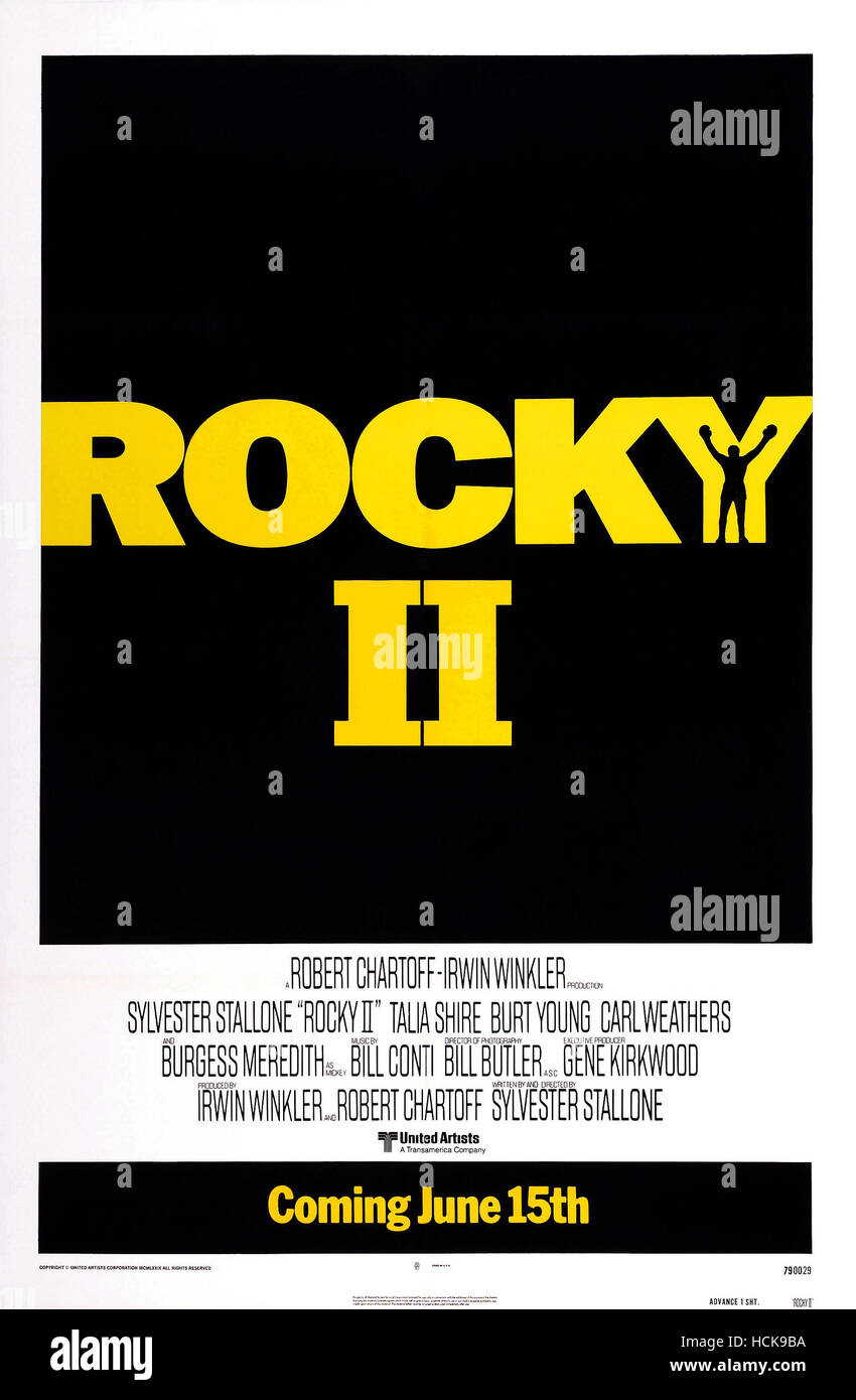 ROCKY II, US advance poster art, 1979. ©United Artists/courtesy Everett ...