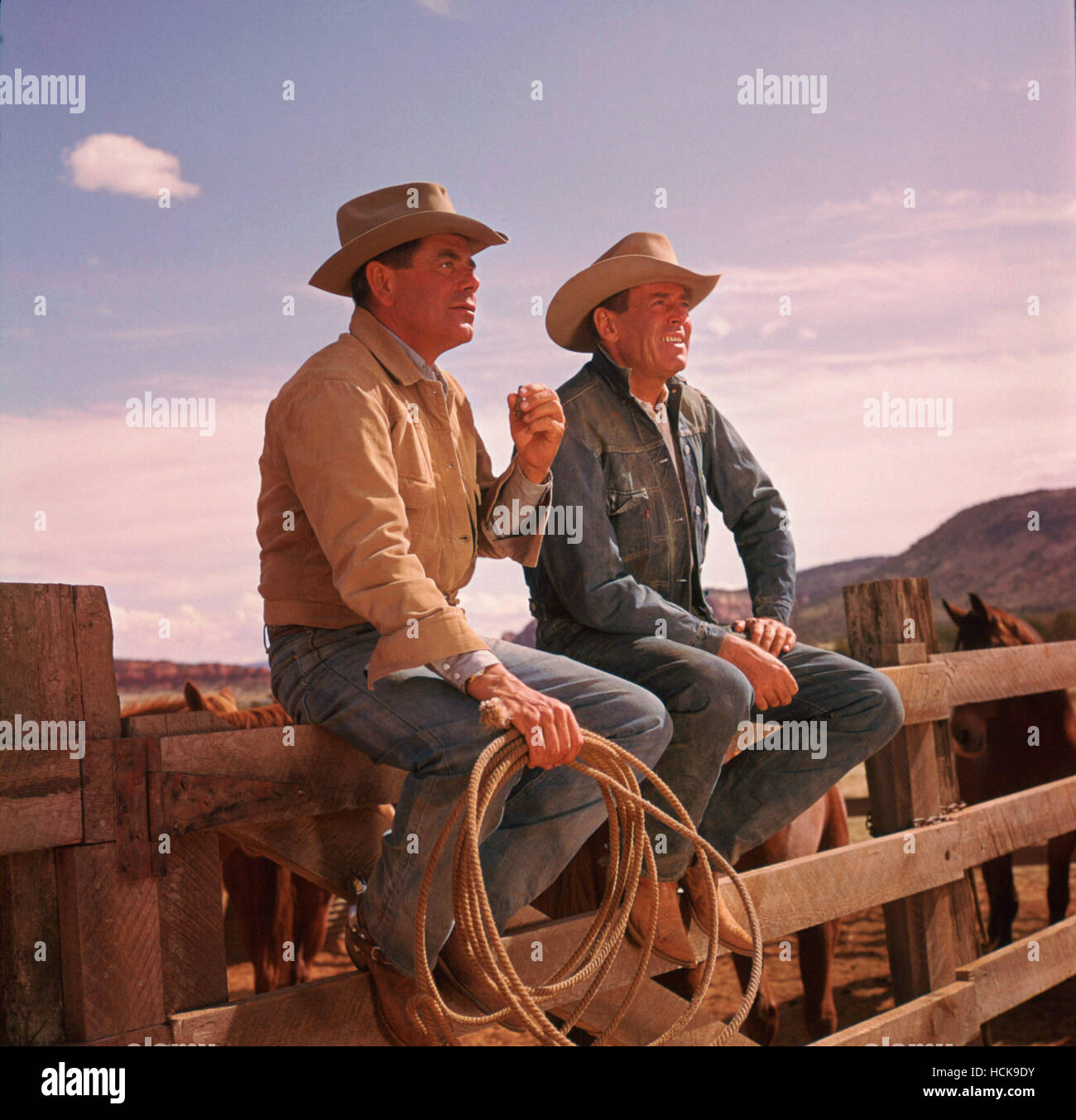 THE ROUNDERS, Glenn Ford, Henry Fonda, 1965 Stock Photo - Alamy