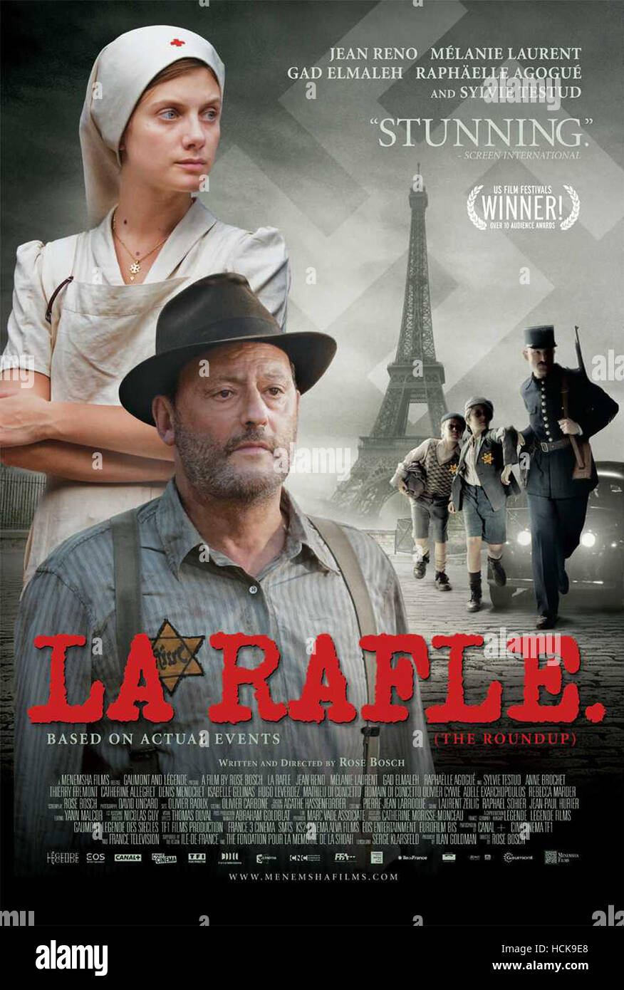 THE ROUND UP, (aka LA RAFLE), US poster art, Jean Reno (front), Melanie ...