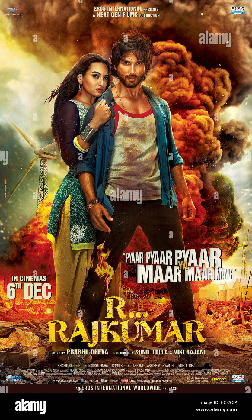 R... RAJKUMAR, international poster art, from left: Sonakshi Sinha ...