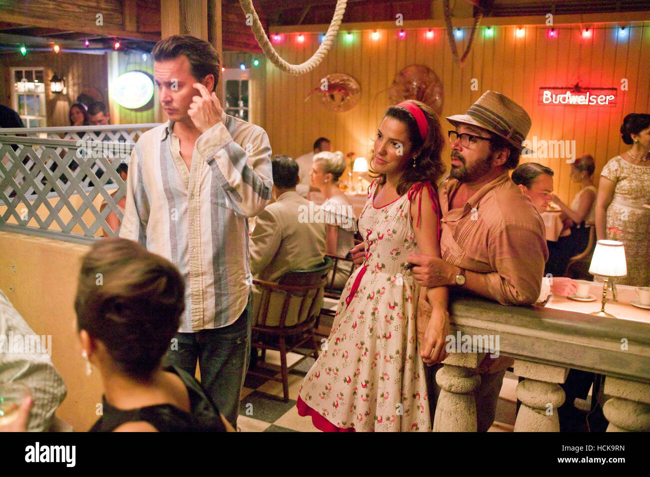 THE RUM DIARY, Johnny Depp (left), Michael Rispoli (right), 2011. ph ...