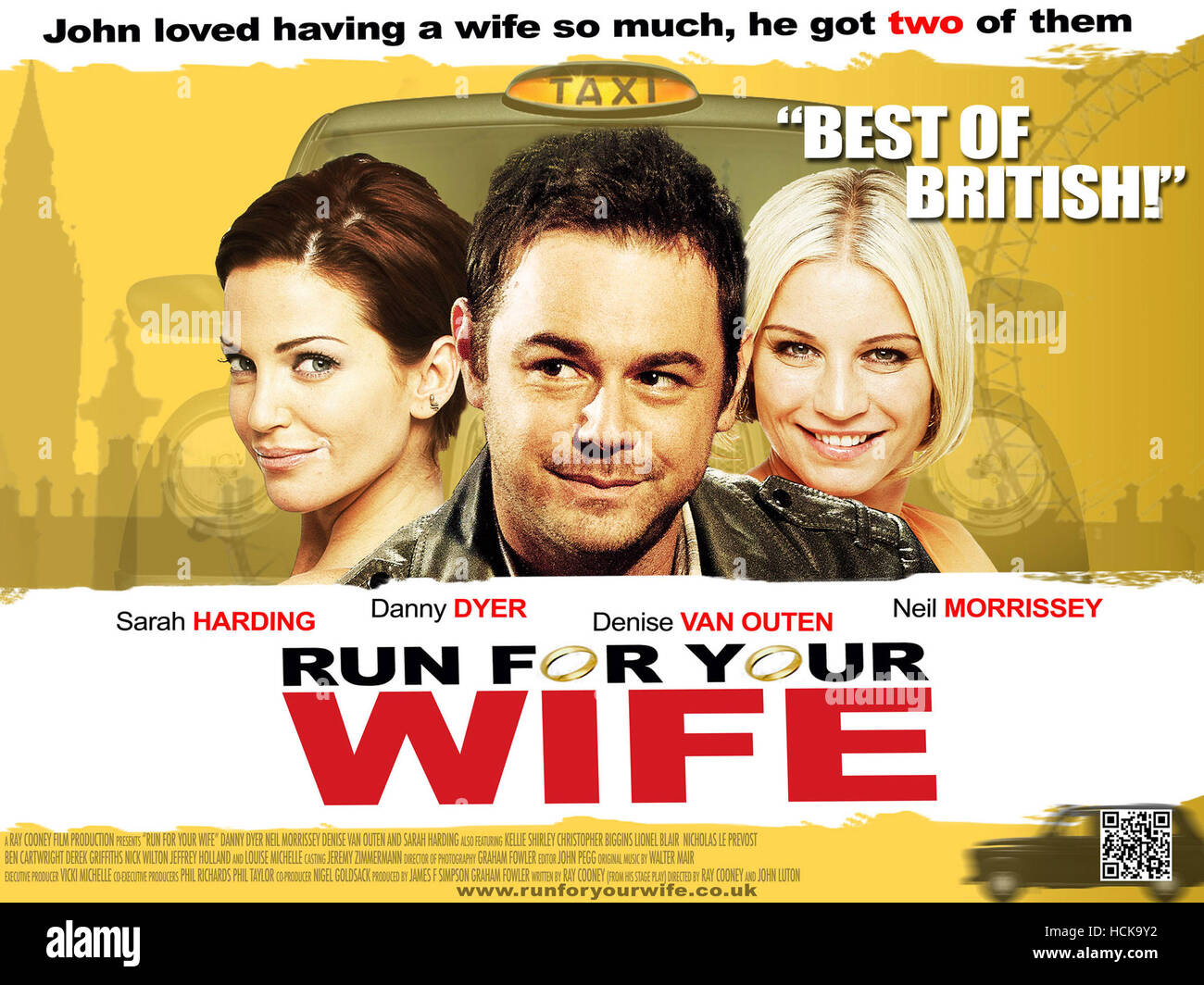 RUN FOR YOUR WIFE, British poster art, Sarah Harding, Danny Dyer ...