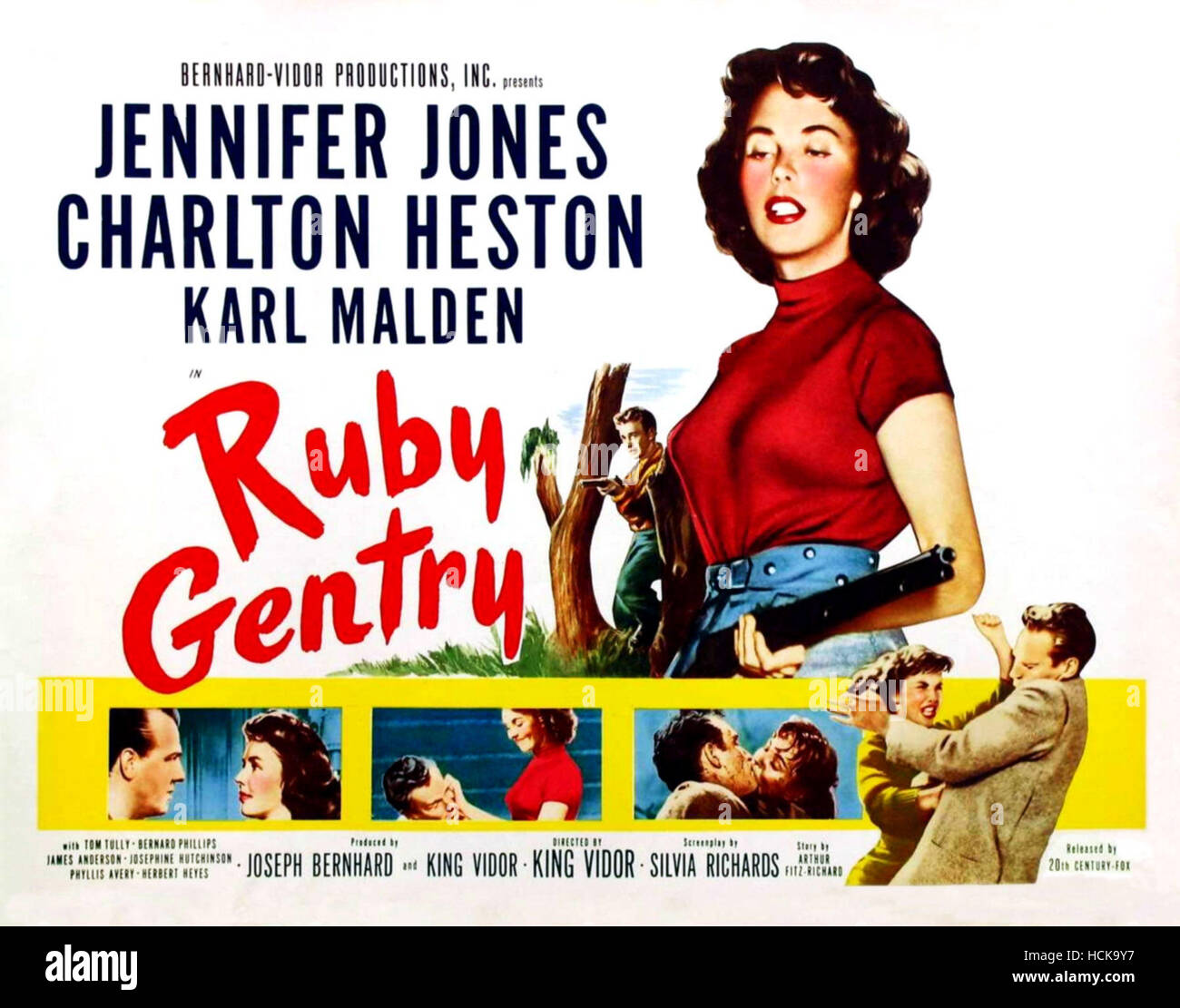 RUBY GENTRY, Charlton Heston, Jennifer Jones, 1952. TM and Copyright ...