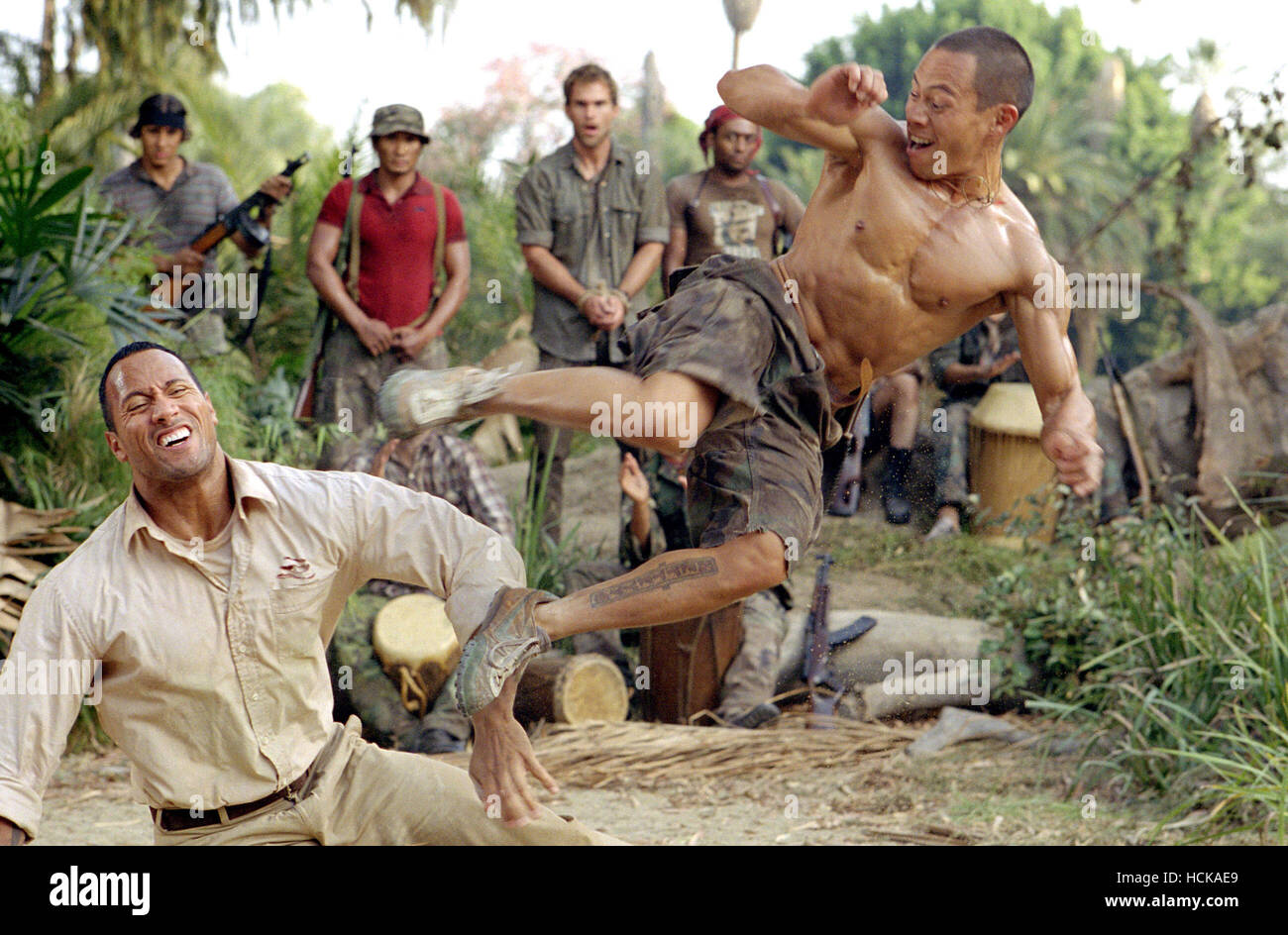 THE RUNDOWN, The Rock, Seann William Scott, Ernie Reyes, 2003, (c ...