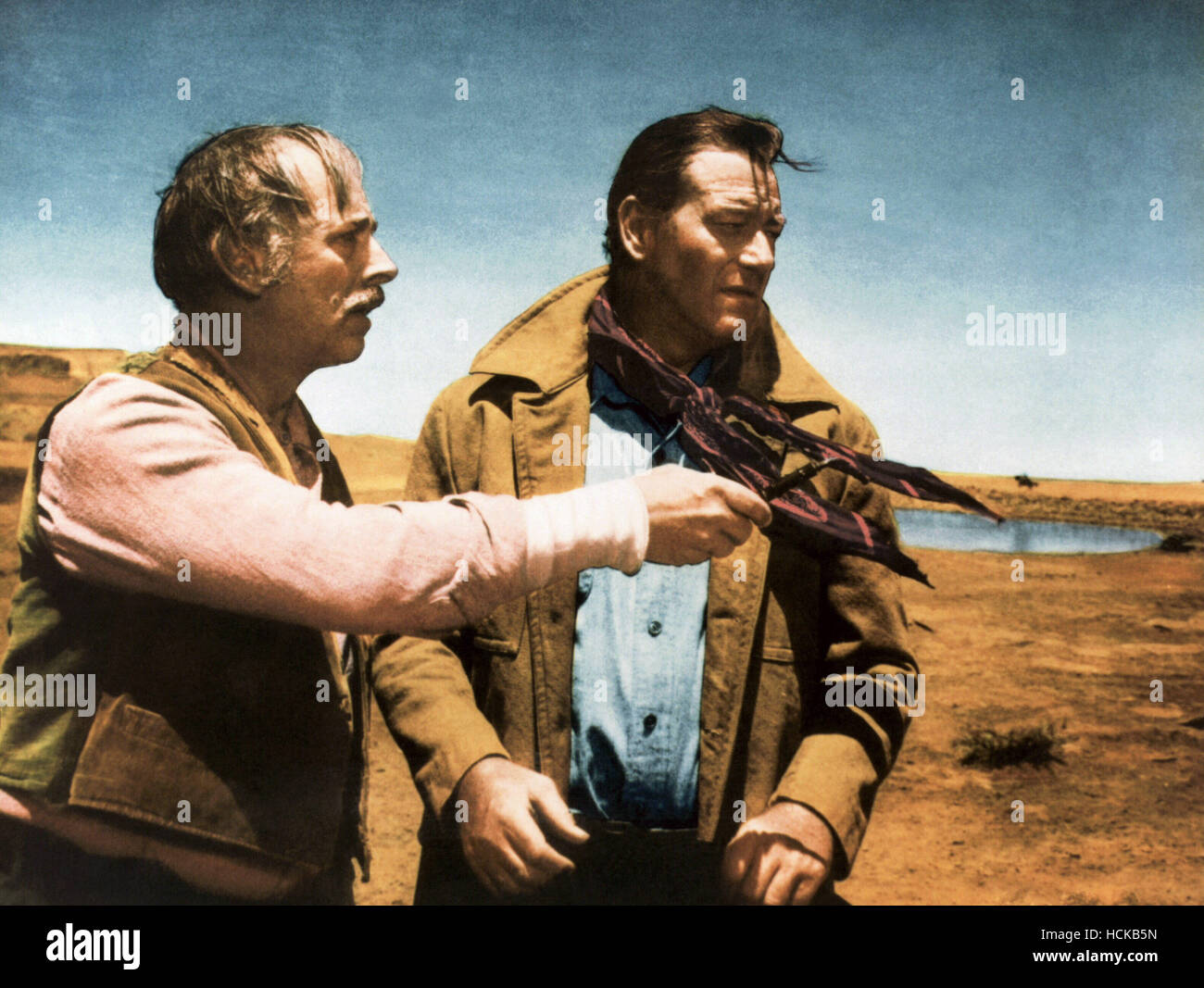 THE SEARCHERS, John Qualen, John Wayne, 1956 Stock Photo - Alamy