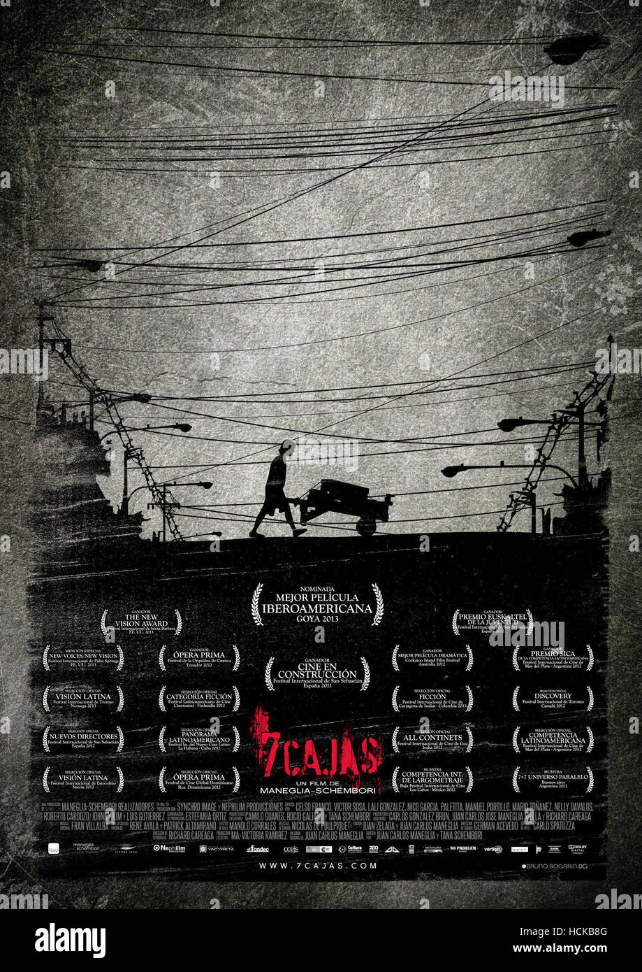 7 BOXES, (aka 7 CAJAS, aka SEVEN BOXES), international poster art ...