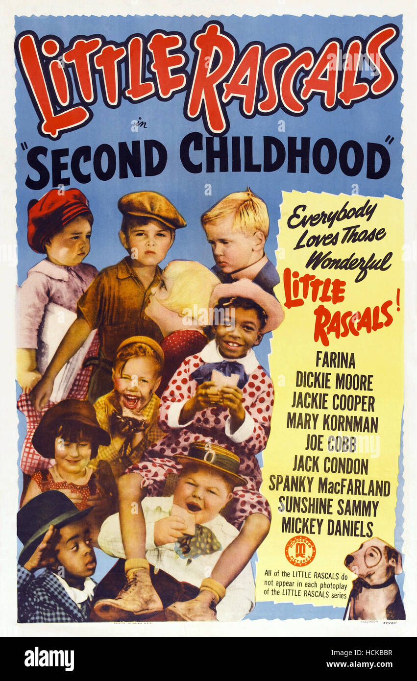 SECOND CHILDHOOD, US poster, top from left: Spanky McFarland, Dickie ...