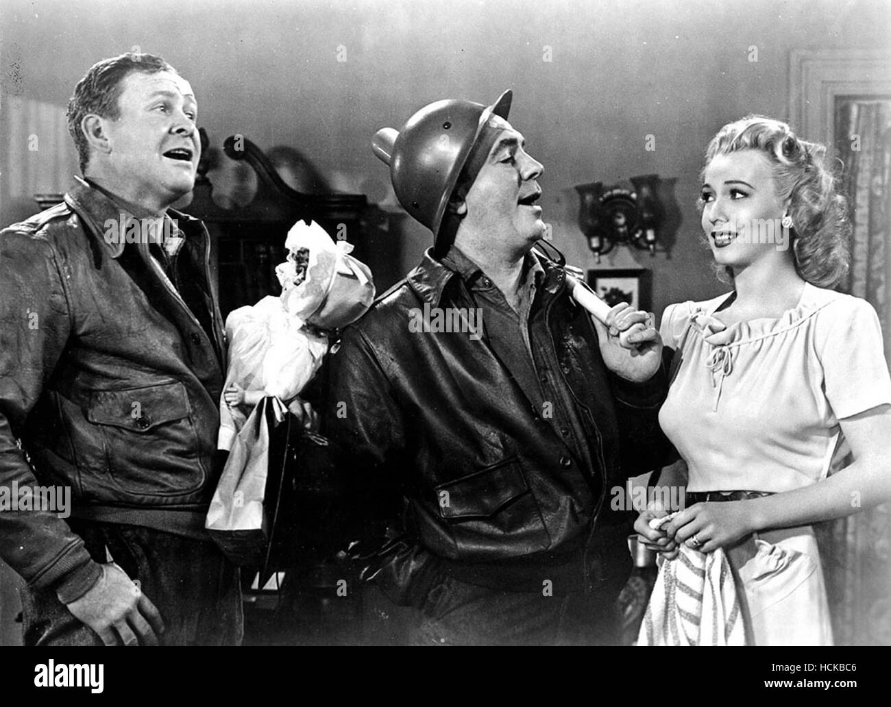 SECRET COMMAND, from left: Barton MacLane, Pat O'Brien, Carole Landis, 1944 Stock Photo - Alamy