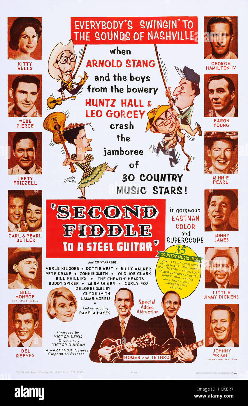 SECOND FIDDLE TO A STEEL GUITAR, US poster art, clockwise from top left ...