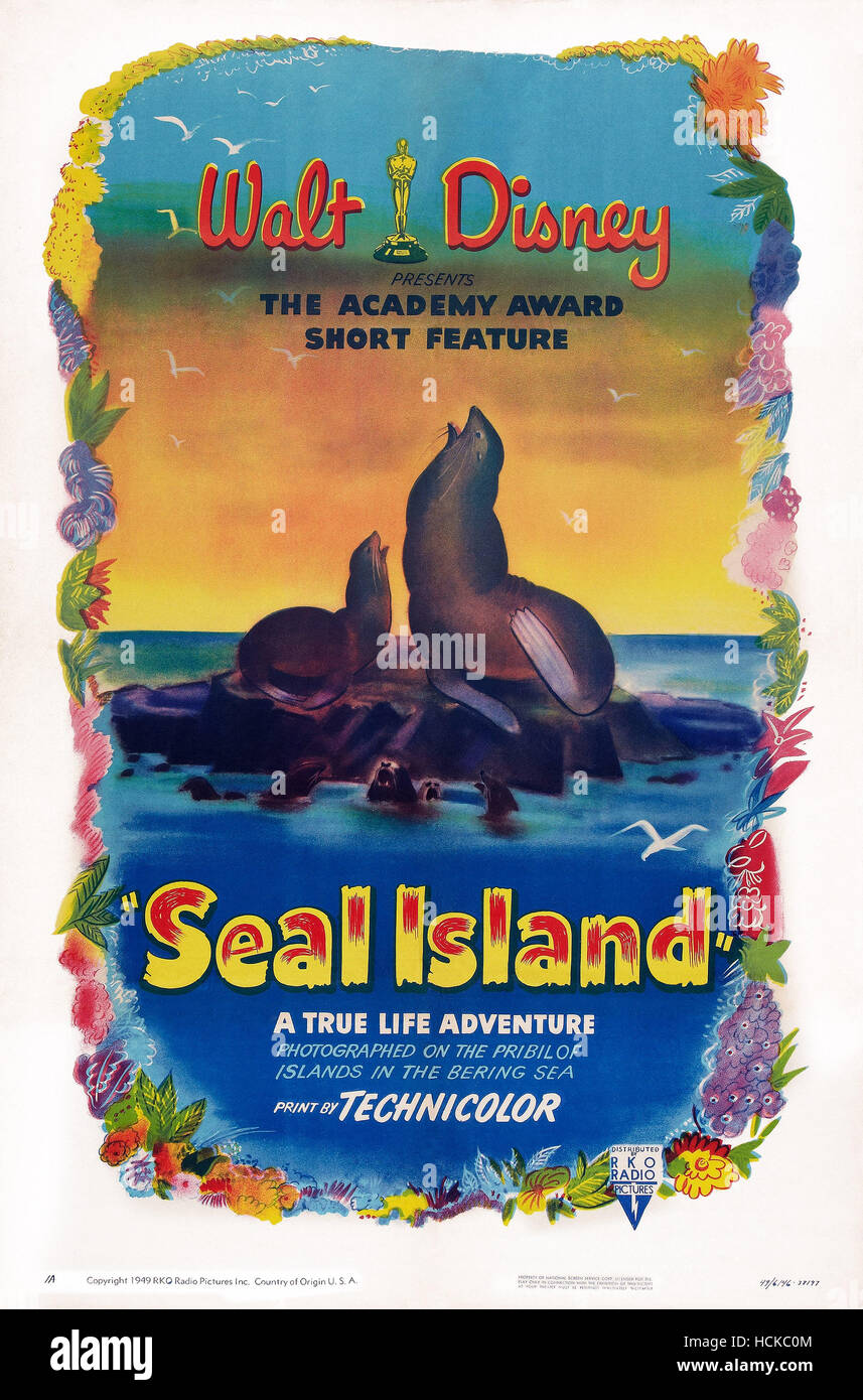 SEA ISLAND, (aka A TRUE-LIFE ADVENTURE: ON SEAL ISLAND), US poster art ...