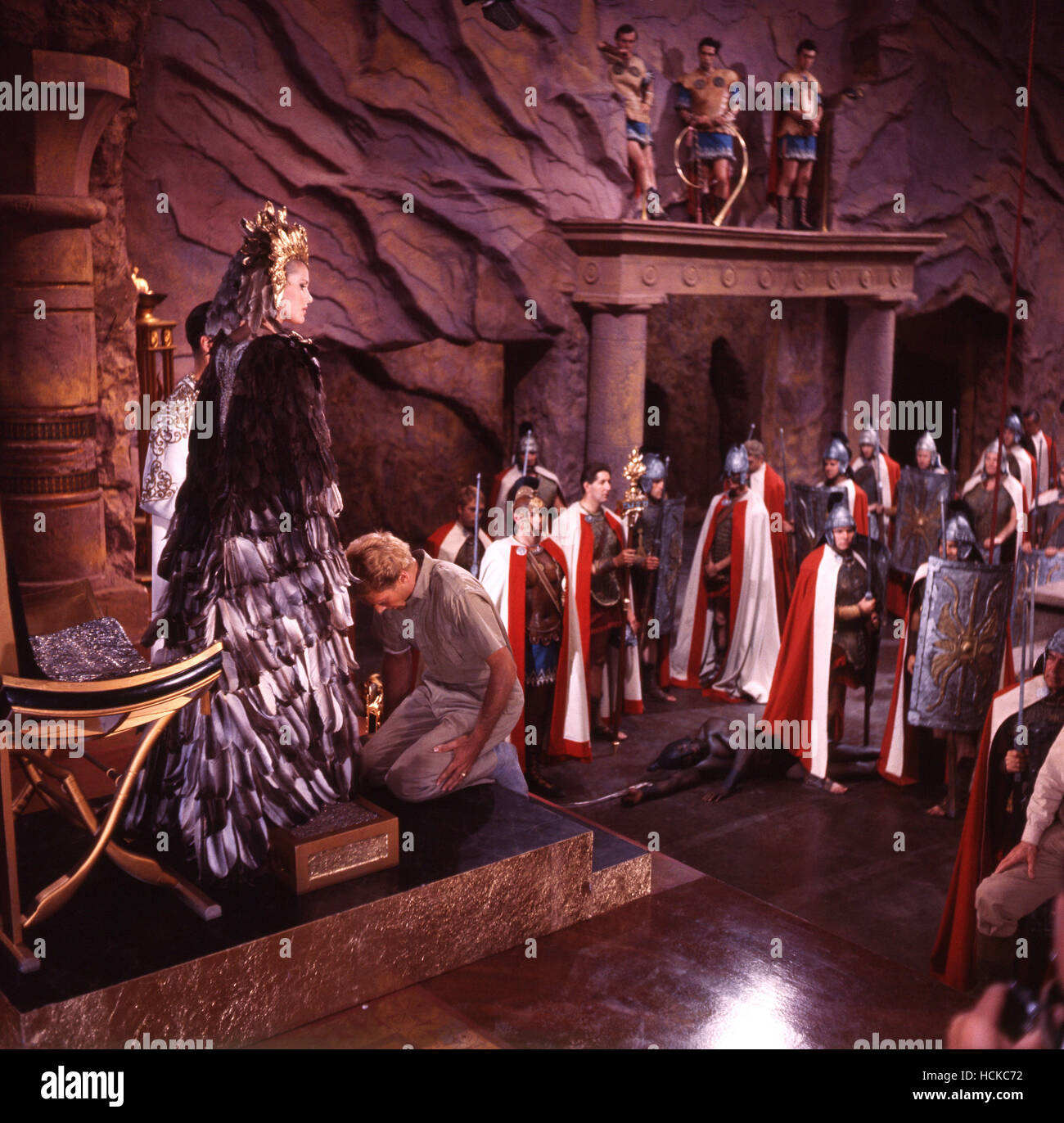 SHE, Ursula Andress (standing left), John Richardson (kneeling), 1965 ...