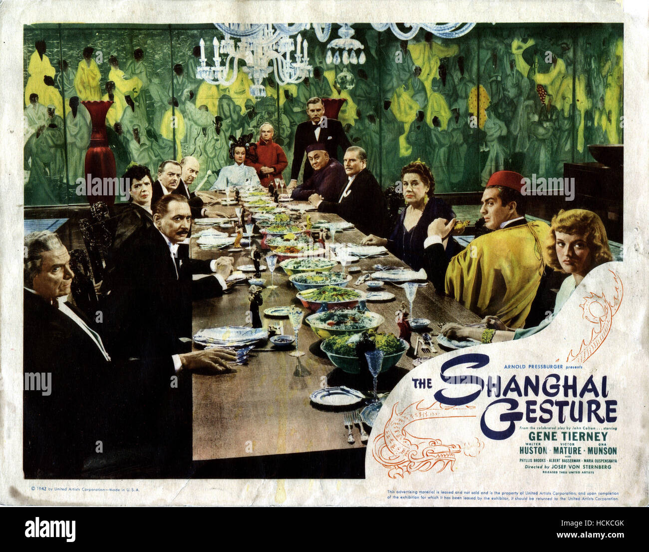THE SHANGHAI GESTURE,Ona Munson, Walter Huston, Victor Mature,Phyliss ...