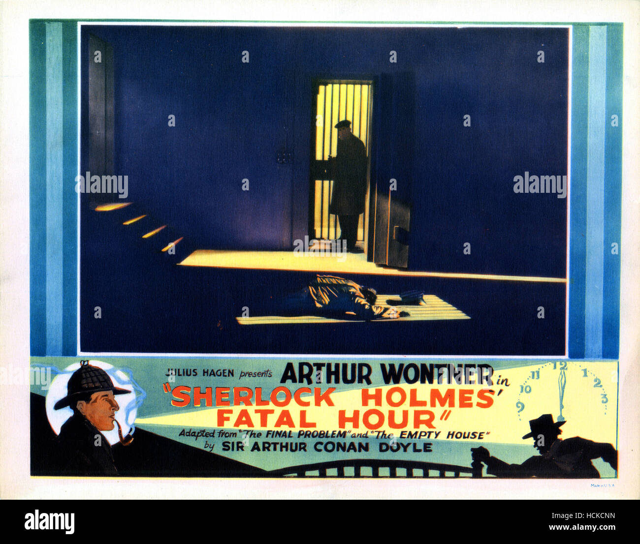 SHERLOCK HOLMES' FATAL HOUR (aka THE SLEEPING CARDINAL), 1931 Stock ...