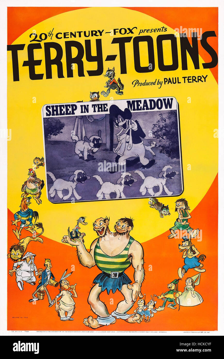 SHEEP IN THE MEADOW, US poster art, 1939. TM & Copyright ©20th Century ...
