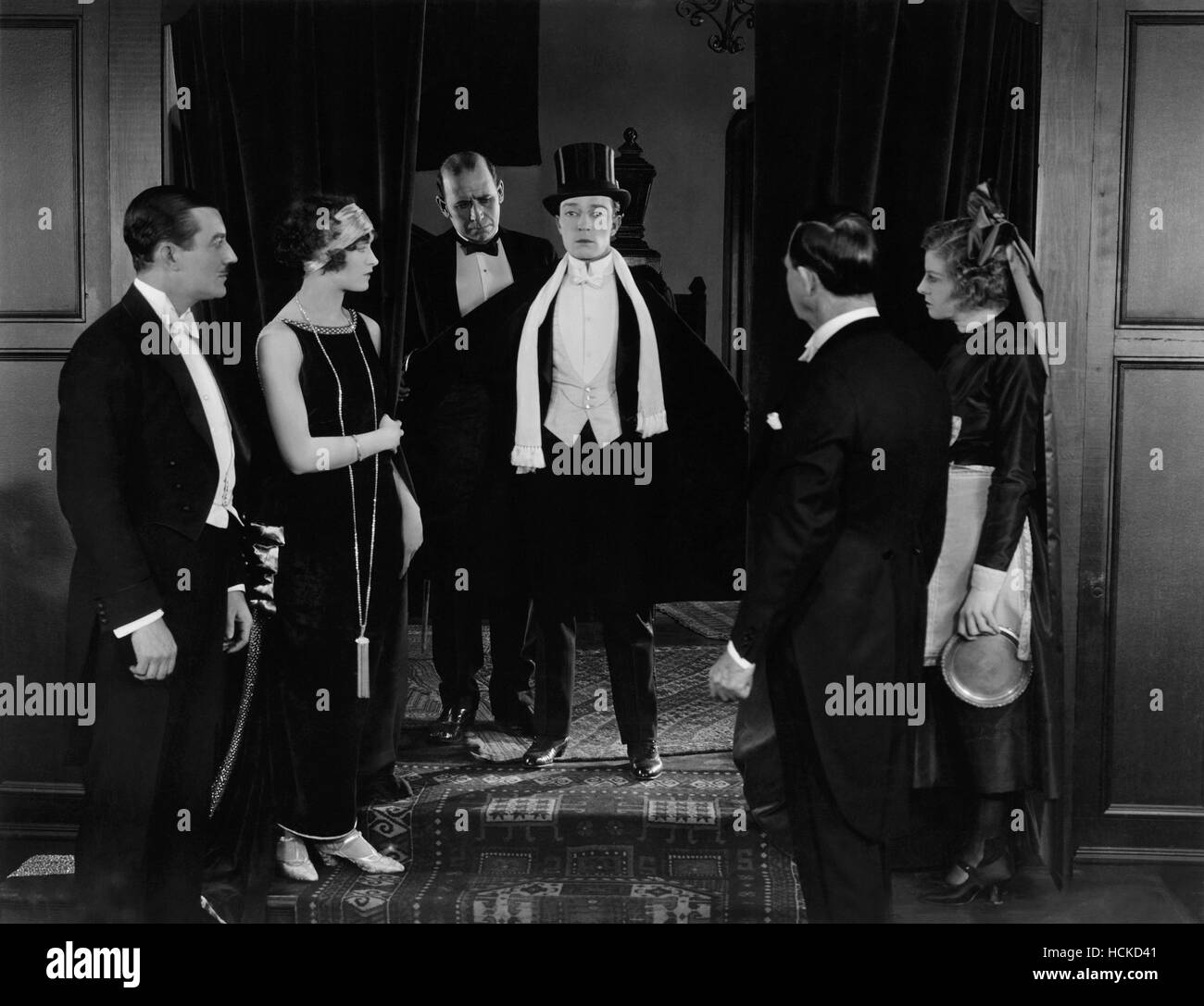 SHERLOCK JR., from left: Ward Crane, Kathryn McGuire, Erwin Connelly ...