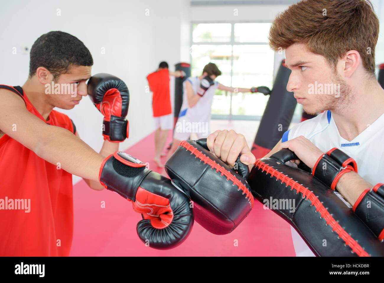 Boxing training man hi-res stock photography and images - Alamy