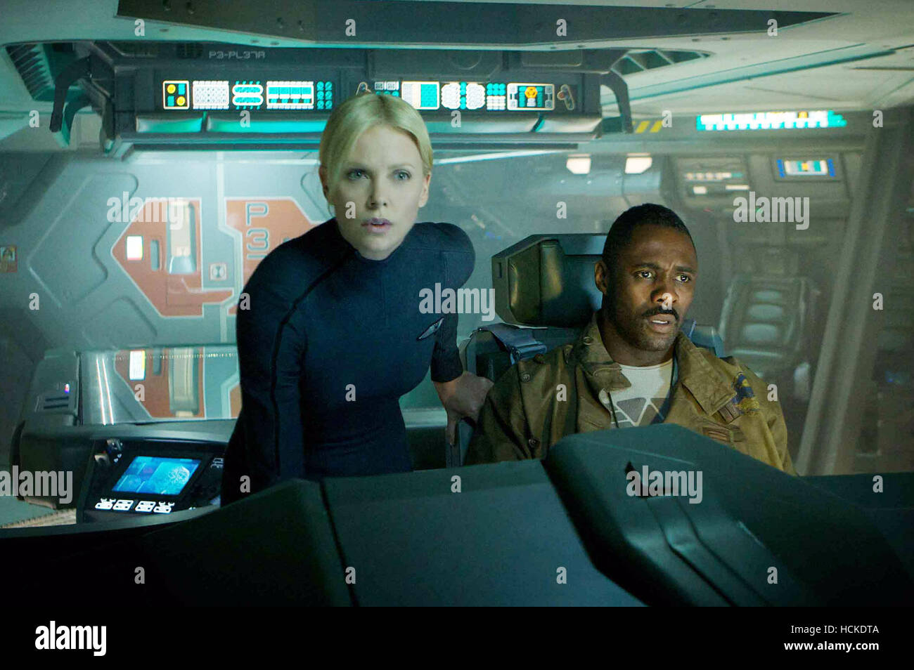 PROMETHEUS, from left: Charlize Theron, Idris Elba, 2012. ph: Kerry ...
