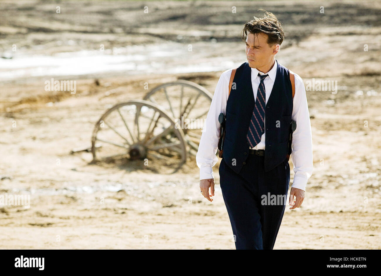 PUBLIC ENEMIES, Johnny Depp as John Dillinger, 2009. Ph: Peter Mountain ...