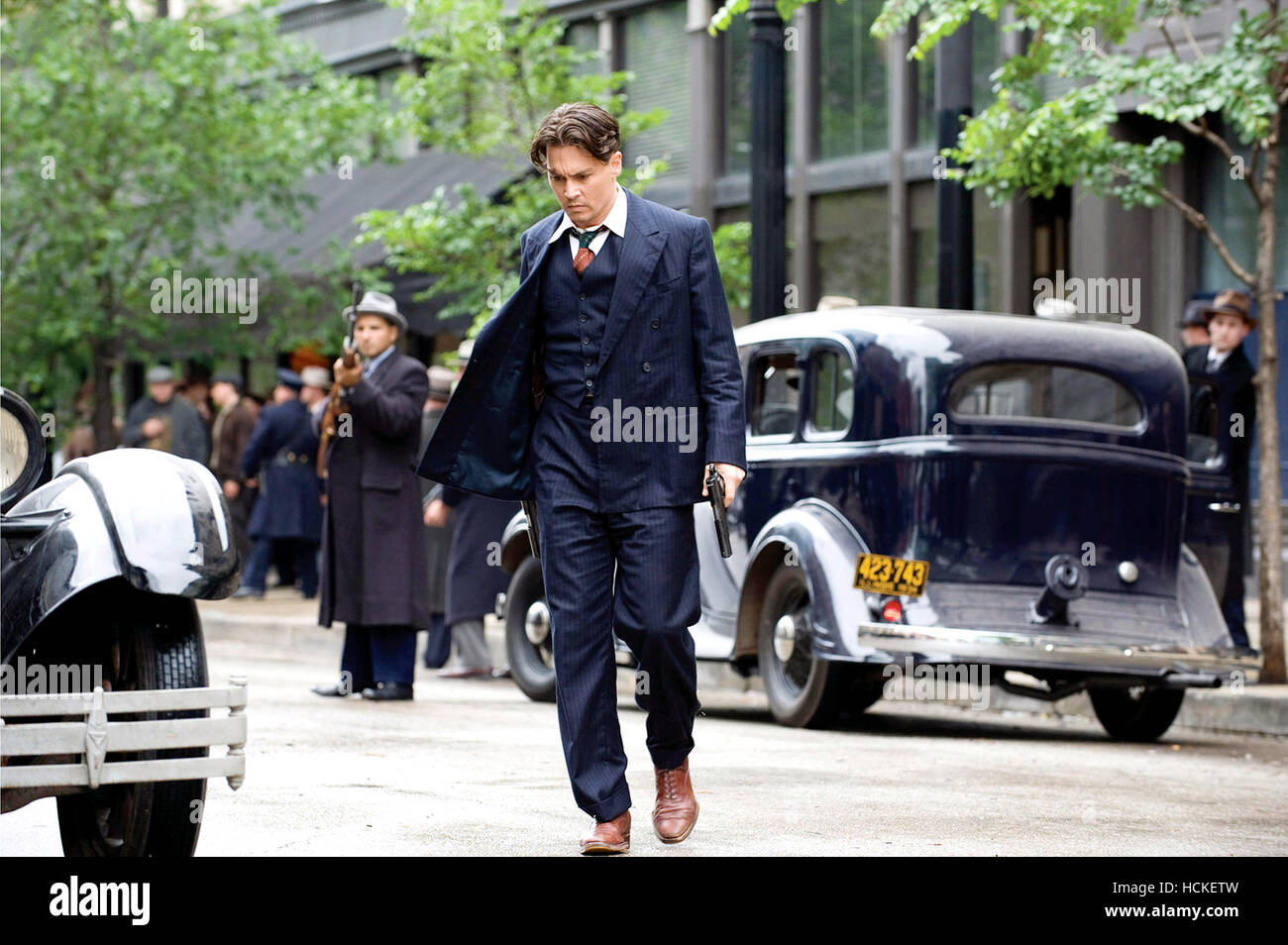 PUBLIC ENEMIES, Johnny Depp as John Dillinger, 2009. Ph: Peter Mountain ...