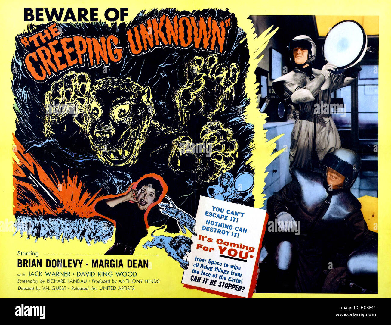 QUATERMASS XPERIMENT (aka THE CREEPING UNKNOWN), poster art, 1956 Stock ...