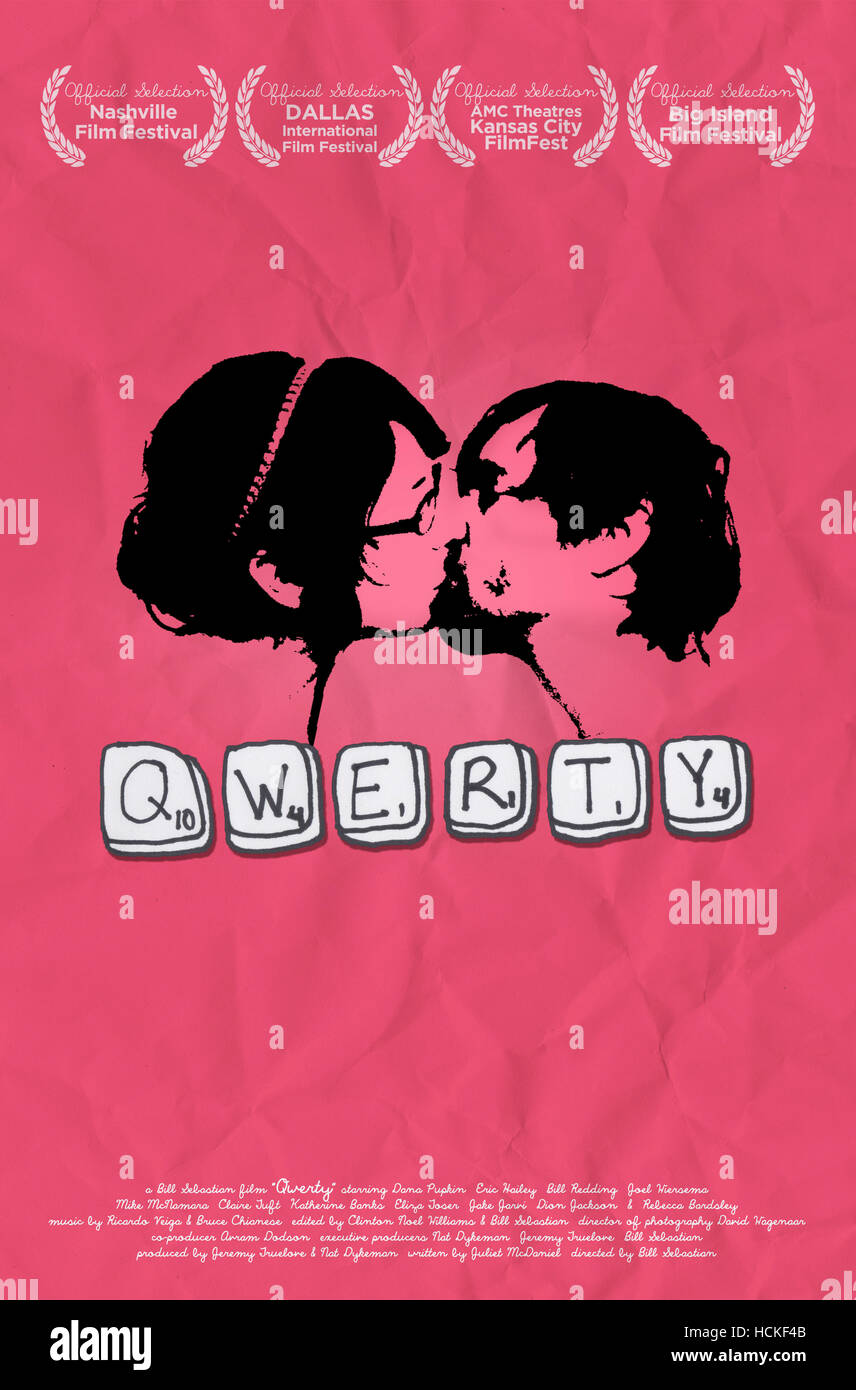 QWERTY, US poster art, from left: Dana Pupkin, Eric Hailey, 2012 Stock ...