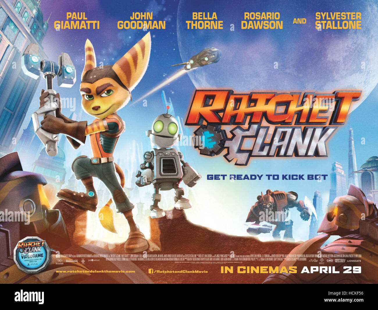 RATCHET & CLANK, (aka RATCHET AND CLANK), British poster, l-r: Ratchet ...