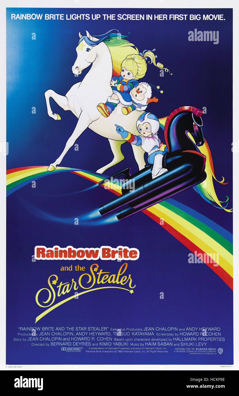 RAINBOW BRITE AND THE STAR STEALER, US advance poster, Rainbow Brite ...