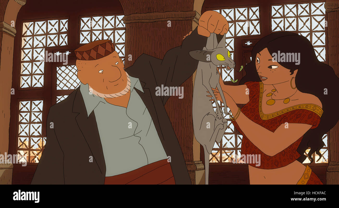 THE RABBI'S CAT, (aka LE CHAT DU RABBIN), from left: Rabbi Abraham Sfar ...