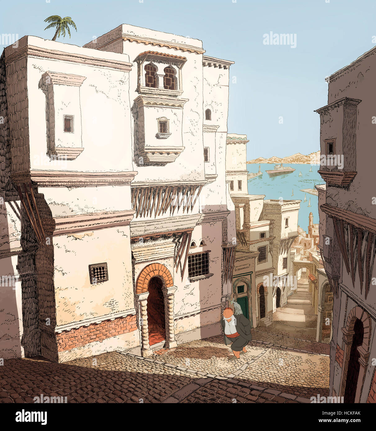 THE RABBI'S CAT, (aka LE CHAT DU RABBIN), from left: Rabbi Abraham Sfar ...