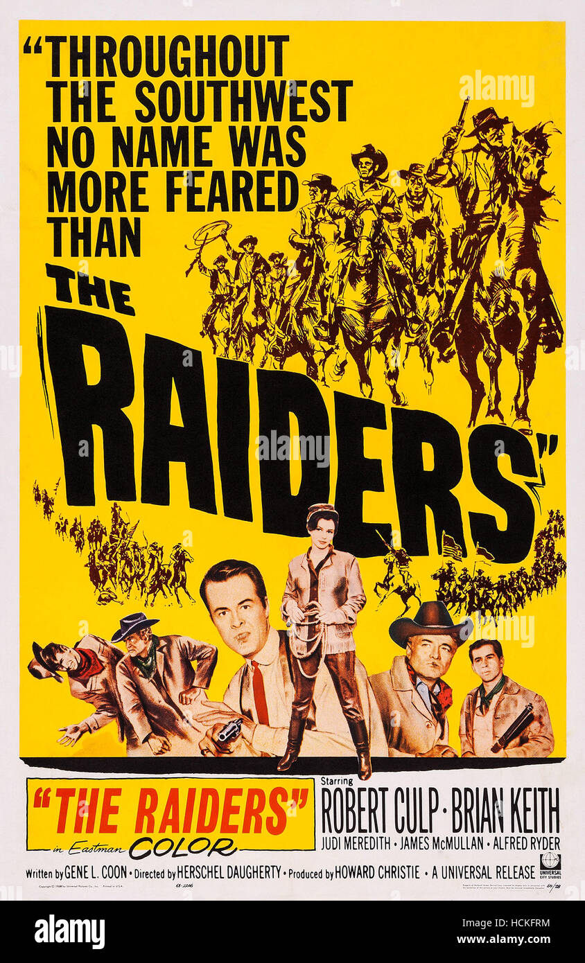 THE RAIDERS, US poster art, bottom: Robert Culp, Judi Meredith, Brian ...