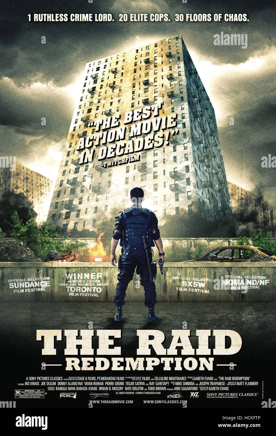 THE RAID: REDEMPTION, (aka THE RAID, aka SERBUAN MAUT), US poster art ...