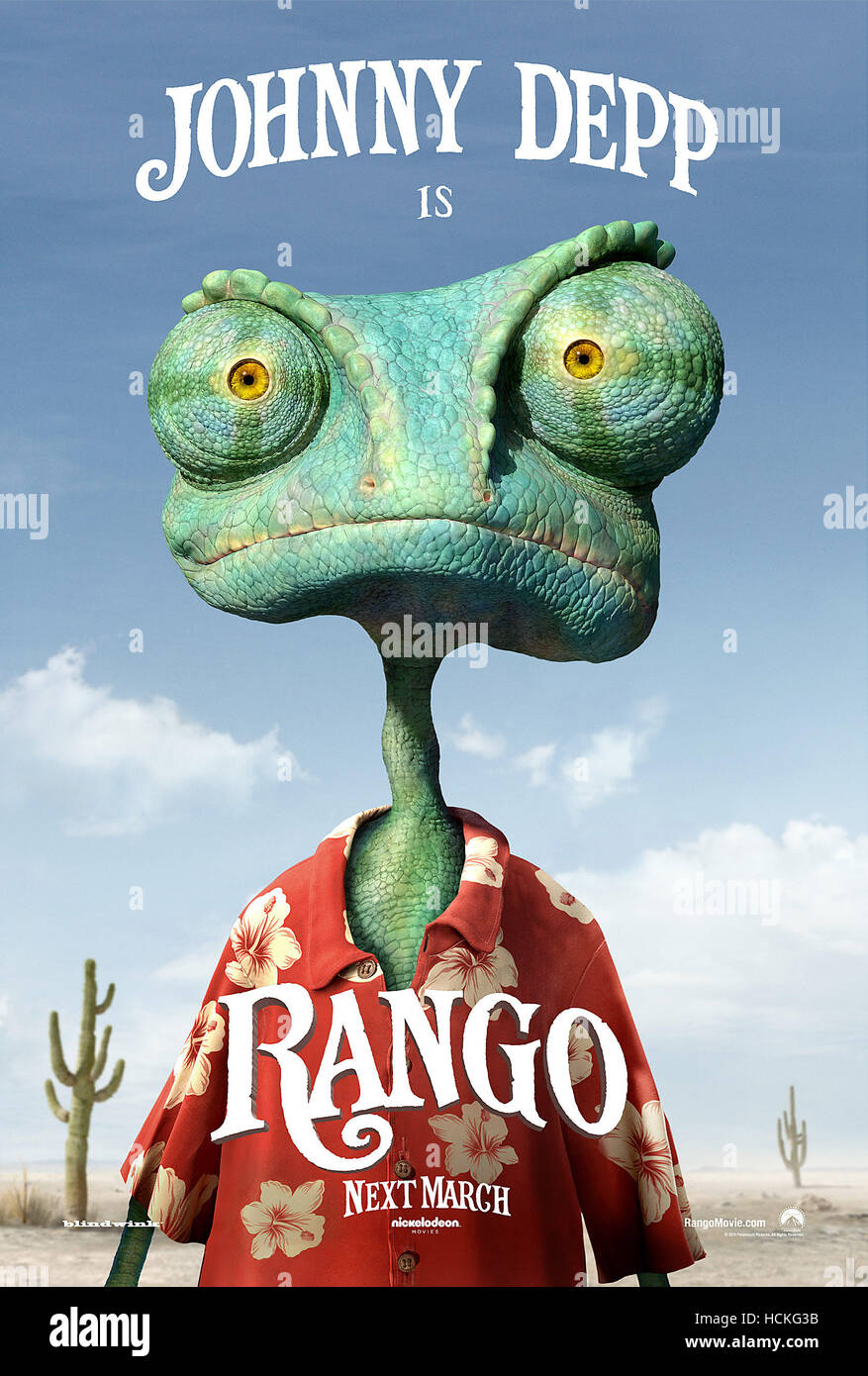 RANGO, Rango (voice: Johnny Depp), 2011. ©Paramount Pictures/Courtesy ...