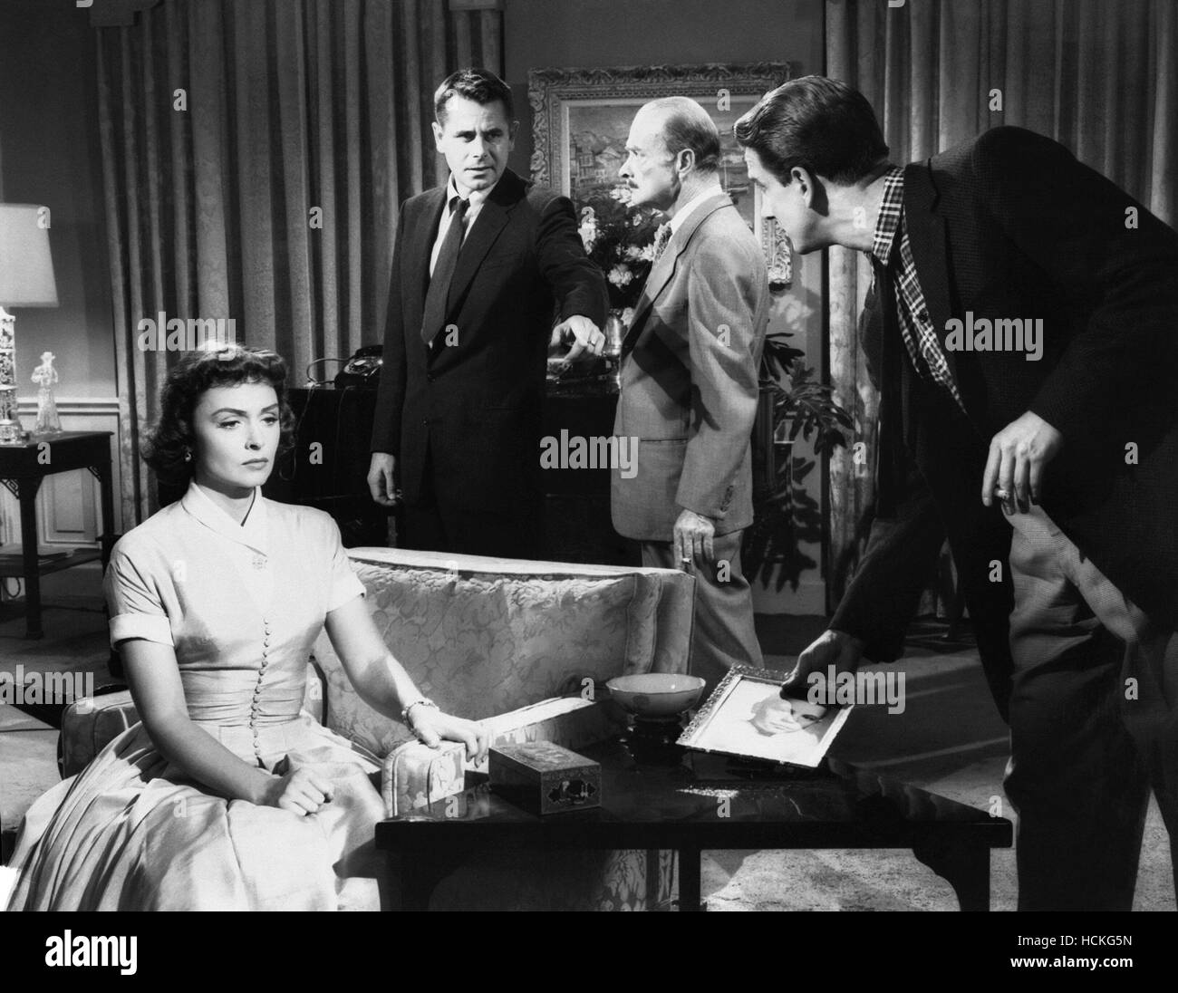 RANSOM!, from left: Donna Reed, Glenn Ford, Robert Keith, Leslie ...