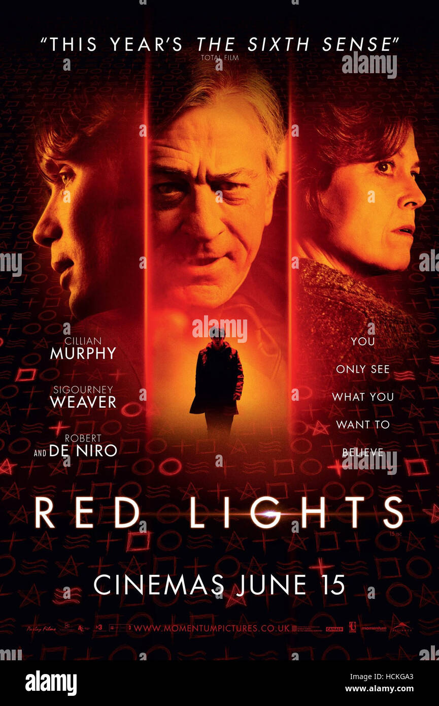 RED LIGHTS, British poster art, top, from left: Cillian Murphy, Robert ...
